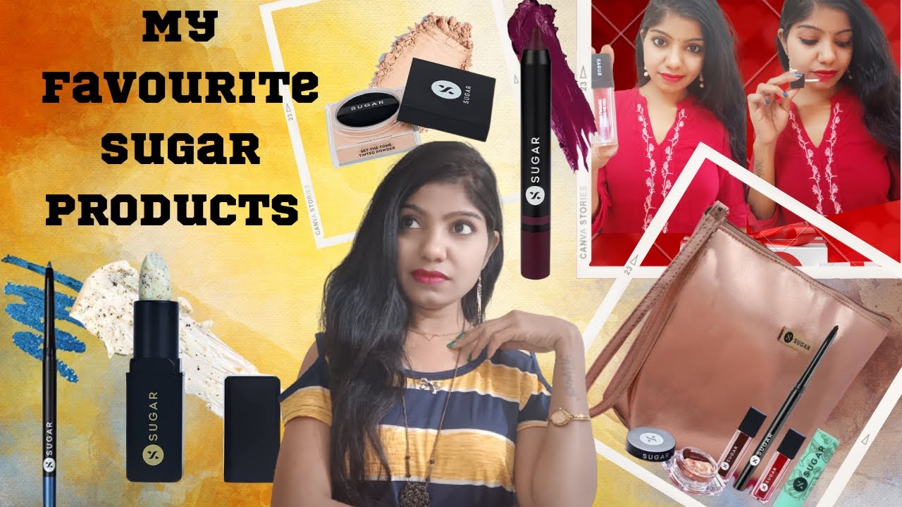 My Favourite Sugar products || Sugar Cosmetics || Sugar Cosmetic ...