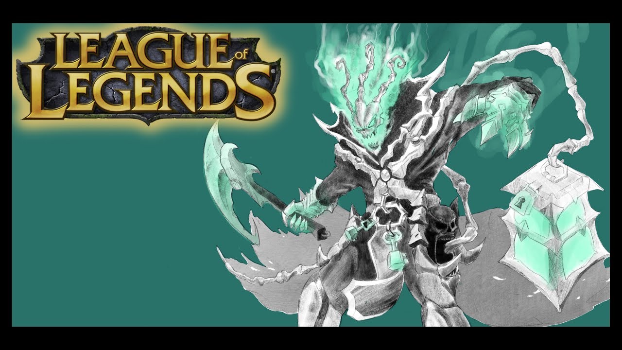 League of Legends Thresh Dibujo | Drawing Champion Thresh - YouTube