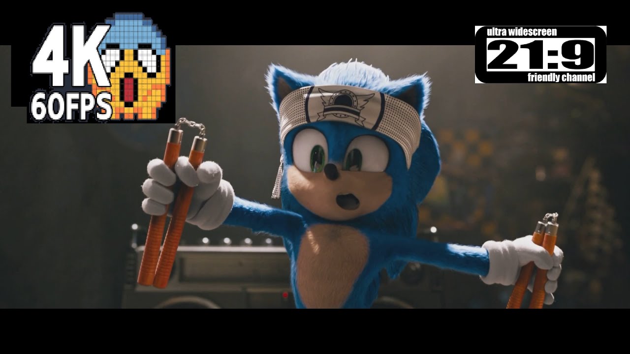 Sonic The Hedgehog Trailer #2 4k 60fps 21:9 - YouTube