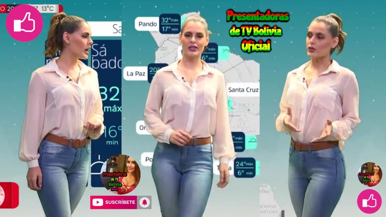 Graciela Novaski Bolivian presenter weather beatiful woman hermosa ...
