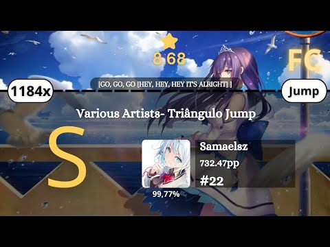 Osu!Droid | Various Artists - Julaaan's Triangle Jump [Go, Go, Go] | 8,68★ 99,77% FC - YouTube