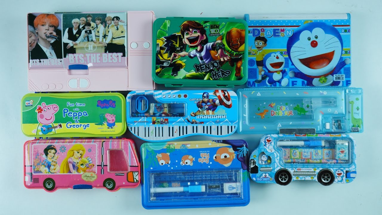cool stationery collection, doraemon pencil case, doms stationery ...