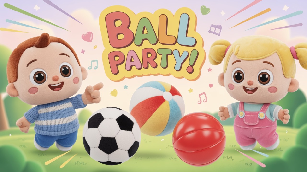 The Ball Song! ⚽️🏖️🔴 Bounce, Kick & Play - Educational Song for Kids ...