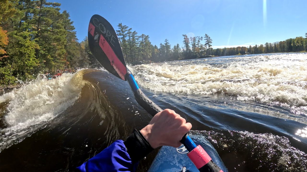 Ottawa River Whitewater Kayaking (First Time) [Middle Channel] - YouTube