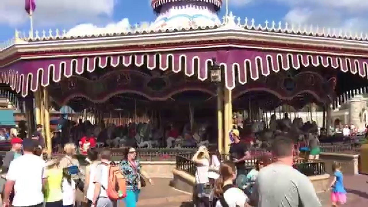 Merry Go Round at Magic Kingdom Disney World - YouTube