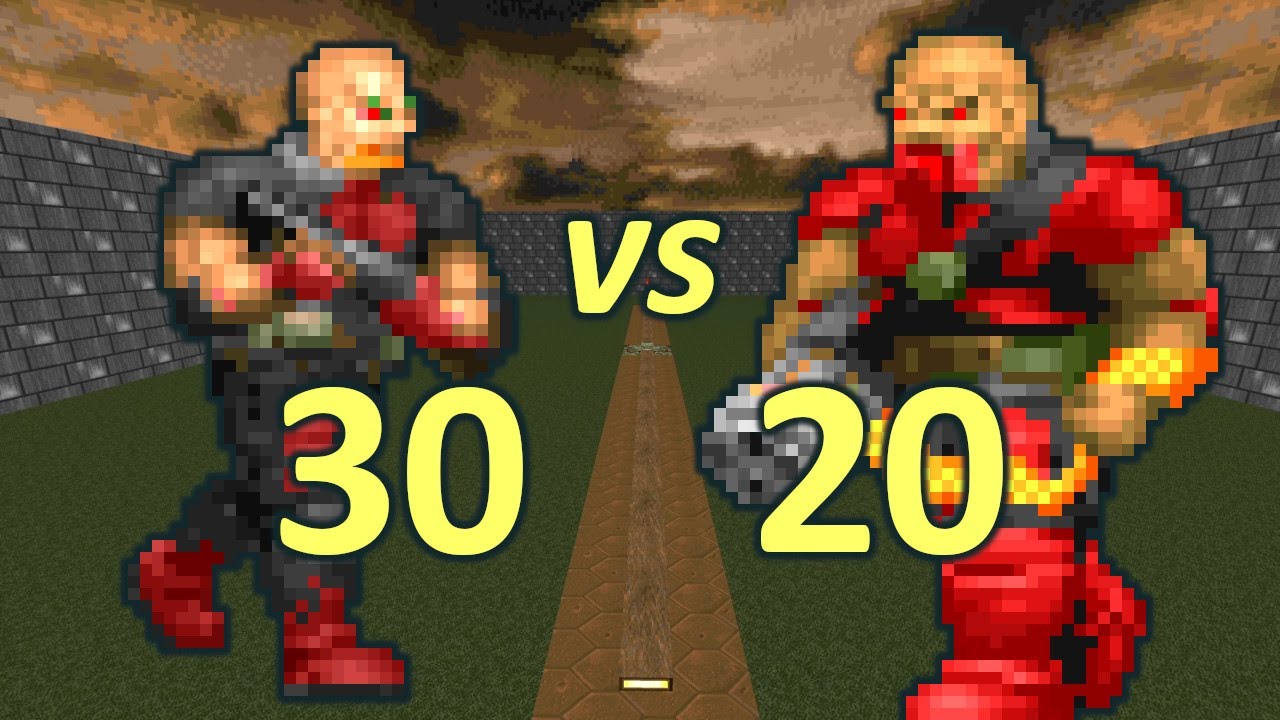 30 Sergeants vs 20 Chaingunners - Monster Infighting - Doom II Retro ...