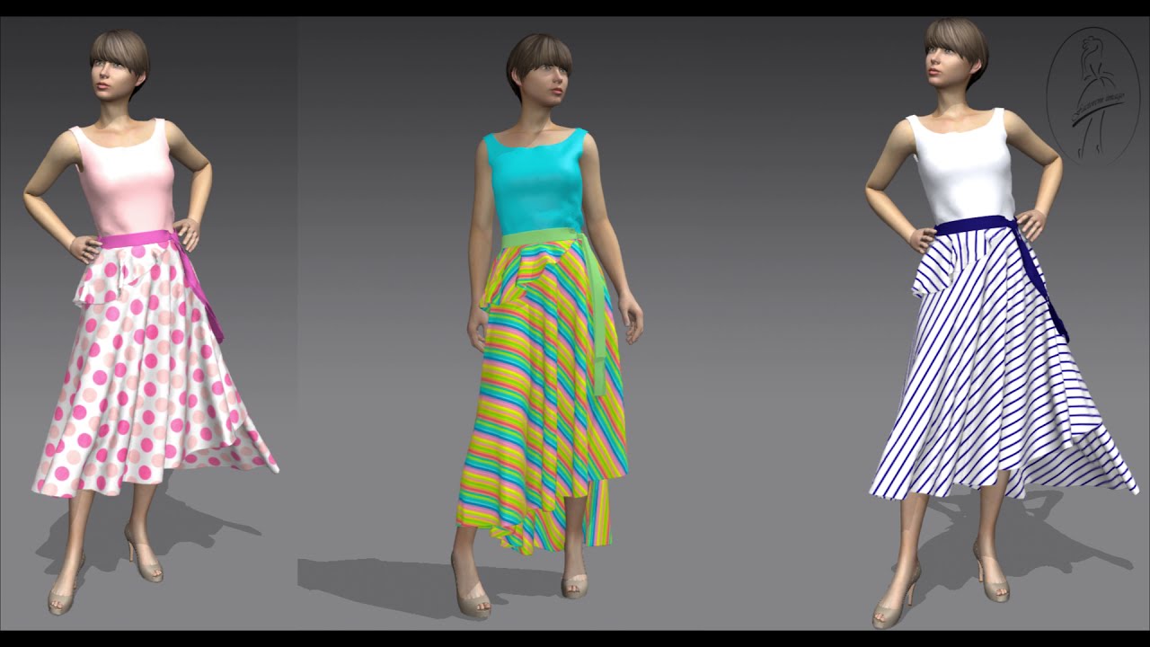 Summer Ruffle Flounce Skirt -PDF sewing pattern - ETSY shop - YouTube