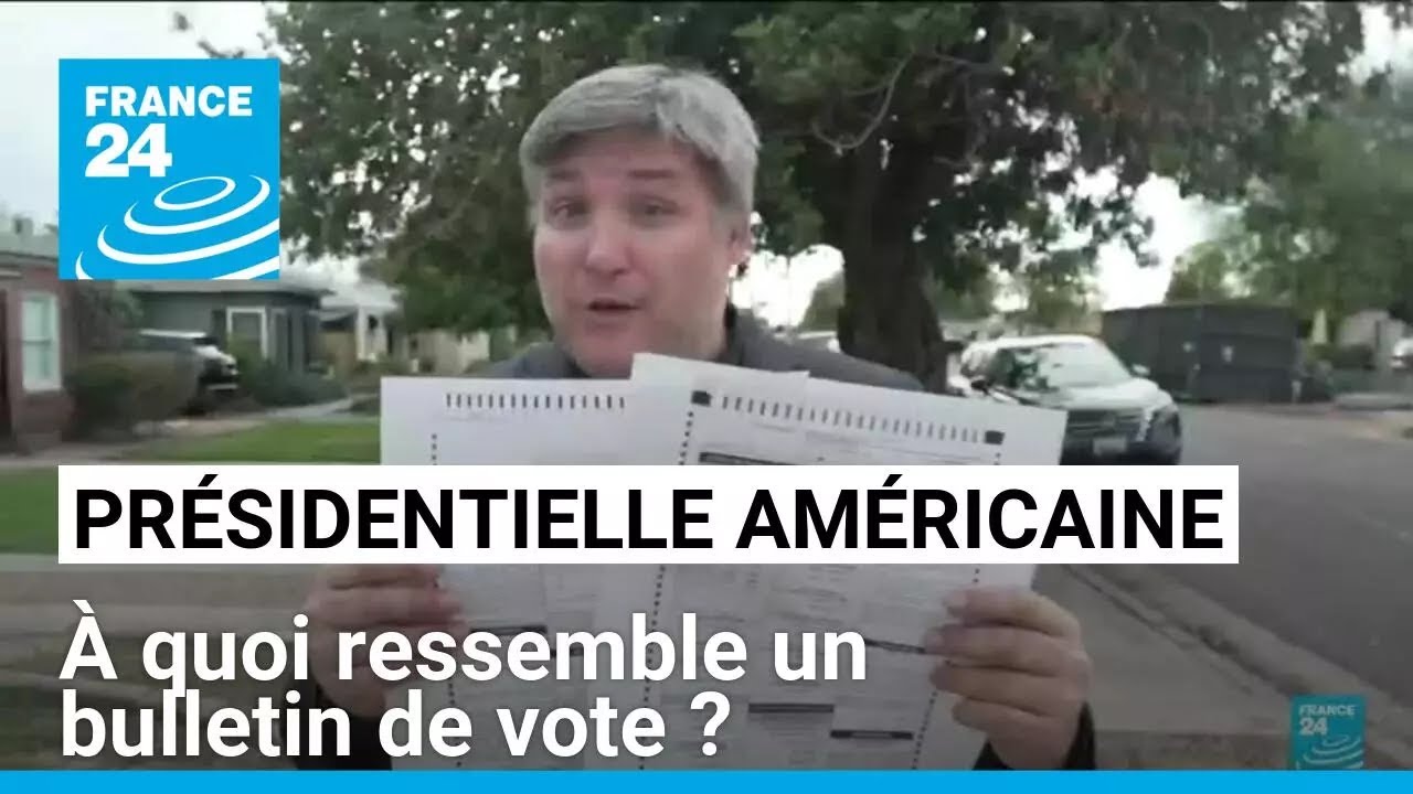 Présidentielle américaine : à quoi ressemble un bulletin de vote ...