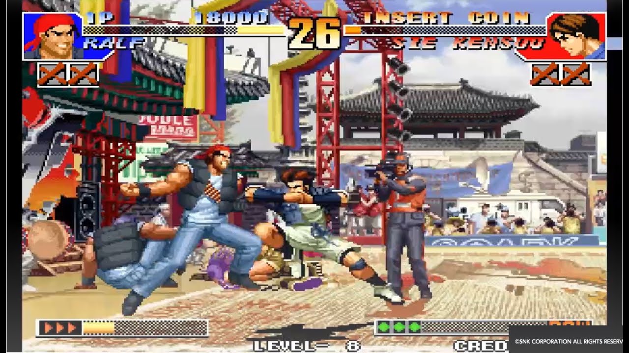 The King of Fighters '97 Brazil Team - Ikari Warriors Team GAMEPLAY ...