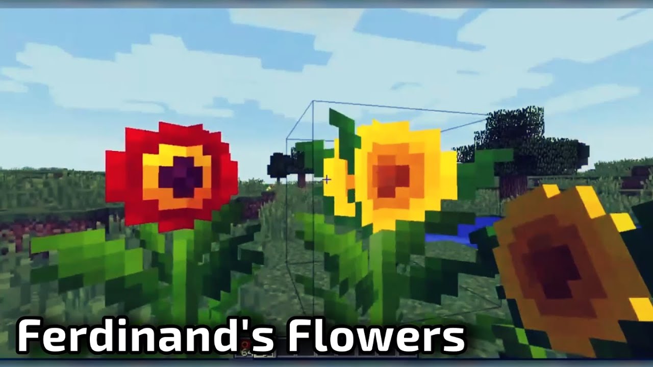 Minecraft Ferdinand's Flowers mod showcase - YouTube
