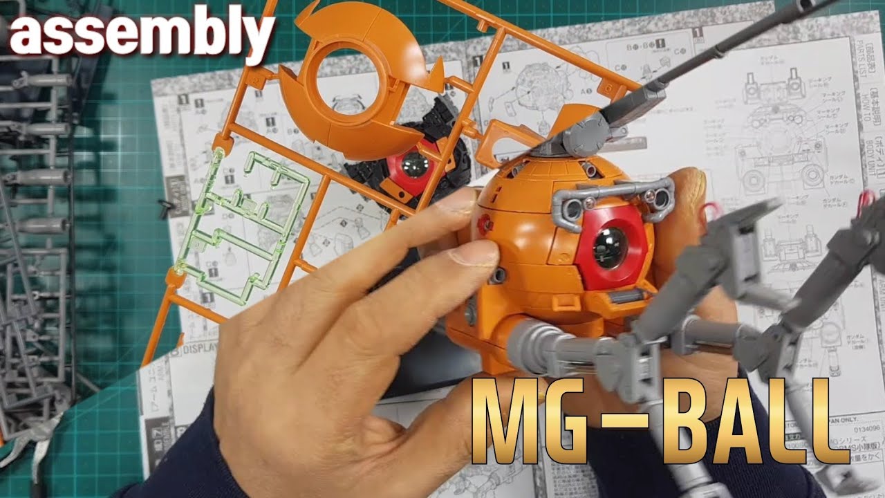 [건프라 도색해보기] mg-ball ; part1-가조립 - YouTube
