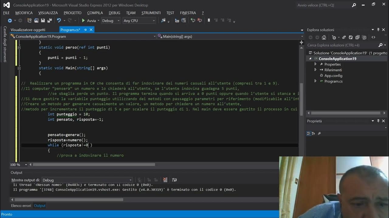 Esercizi ripasso C# (parte 5c): gioco "indovina il numero" con ...