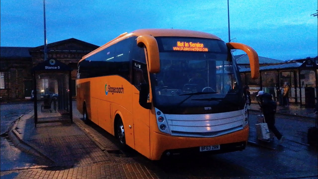 An awesome ride onboard the worn out Stagecoach North Scotland 53731 ...