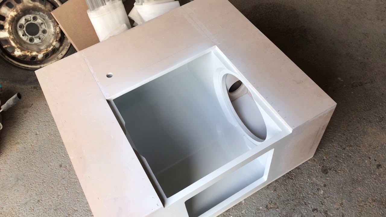 Custom 4th Order Bandpass woofer Box for DC Audio Level 1 just back ...