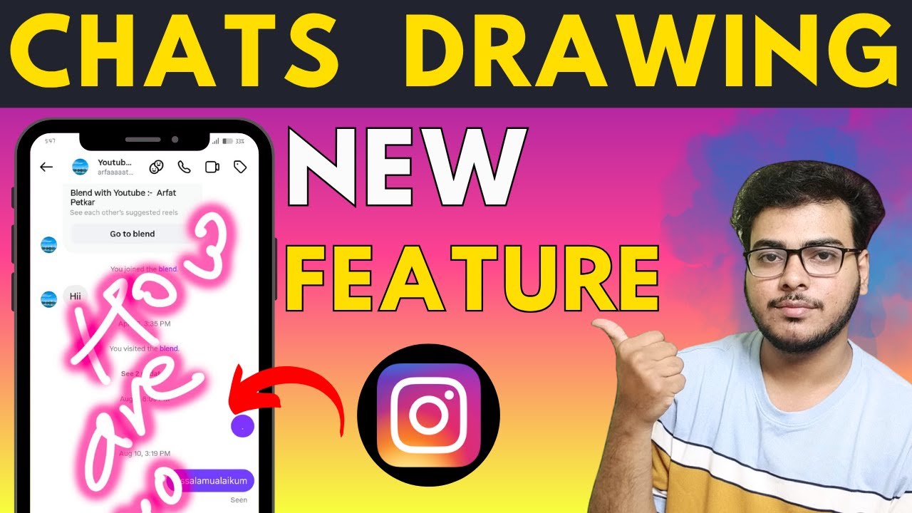 How To Draw In Instagram Chats | Instagram New Drawing Feature 2025 ...