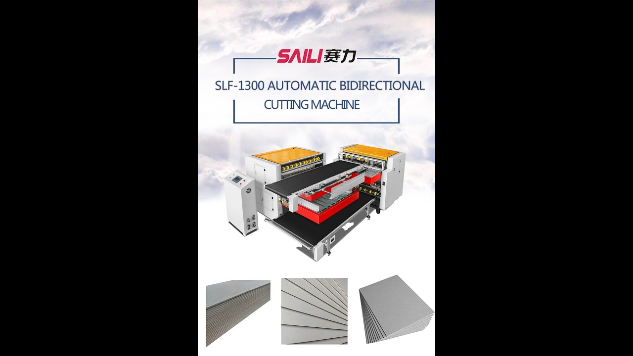 automatic board slitting cutting machine - YouTube