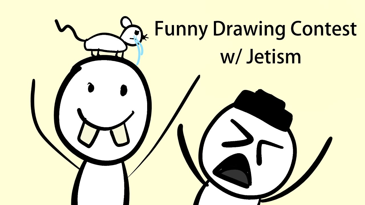 Funny Drawing Contest Pt. 2 w/ Jetism! - YouTube