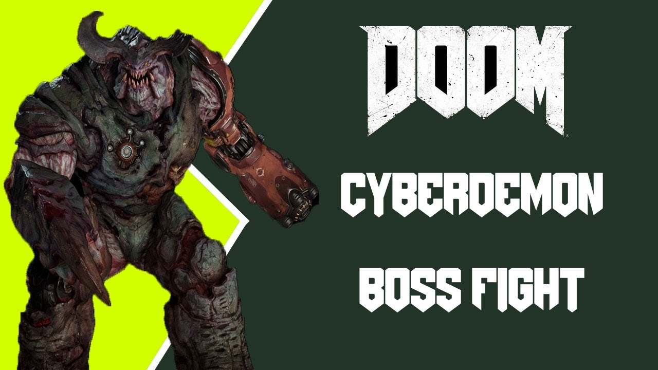 DOOM | Epic Boss Fight #1 | Cyber Demon | Nightmare Difficulty | DOOM ...