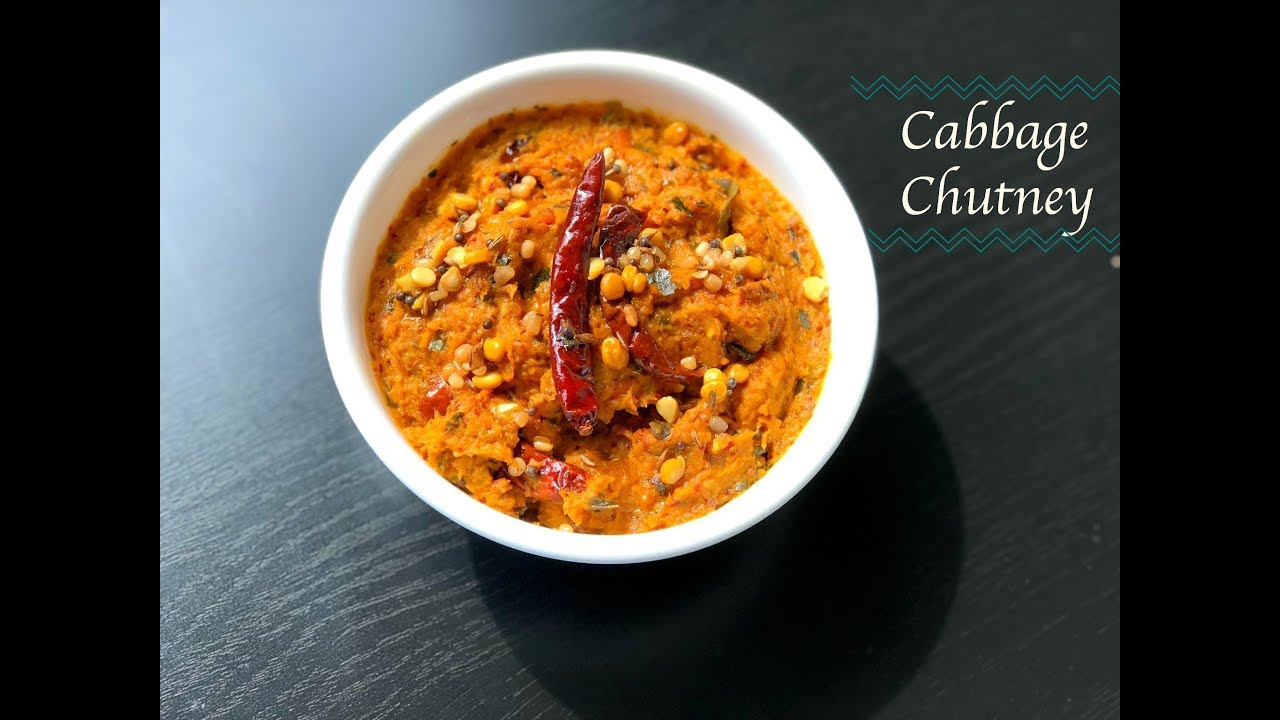 Cabbage Chutney Recipe | Cabbage Pachadi | How to make cabbage chutney ...