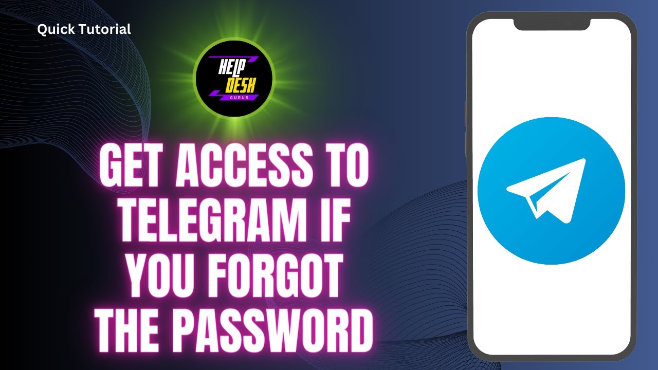 How To Get Access To Telegram if You Forgot The Password - YouTube