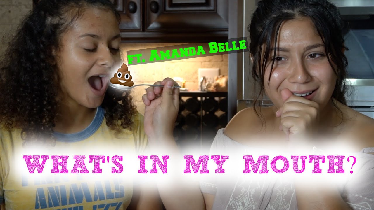 WHAT'S IN MY MOUTH Challenge FT. AMANDA BELLE | Tiani Malavé - YouTube