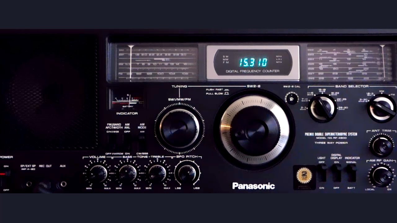 Panasonic RF-4900 - 15310 kHz - Radio Free Europe / Radio Liberty - YouTube