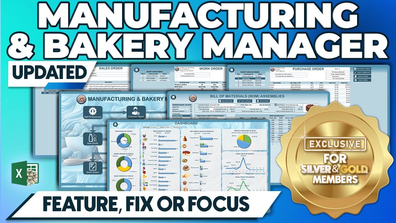 💥MEMBERS UPDATE: Get Brand New Features In The Manufacturing & Bakery Manager - YouTube