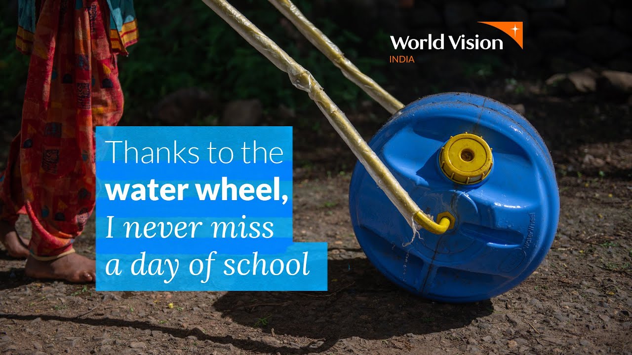 Thanks to the water wheel, I never miss a day of school - YouTube