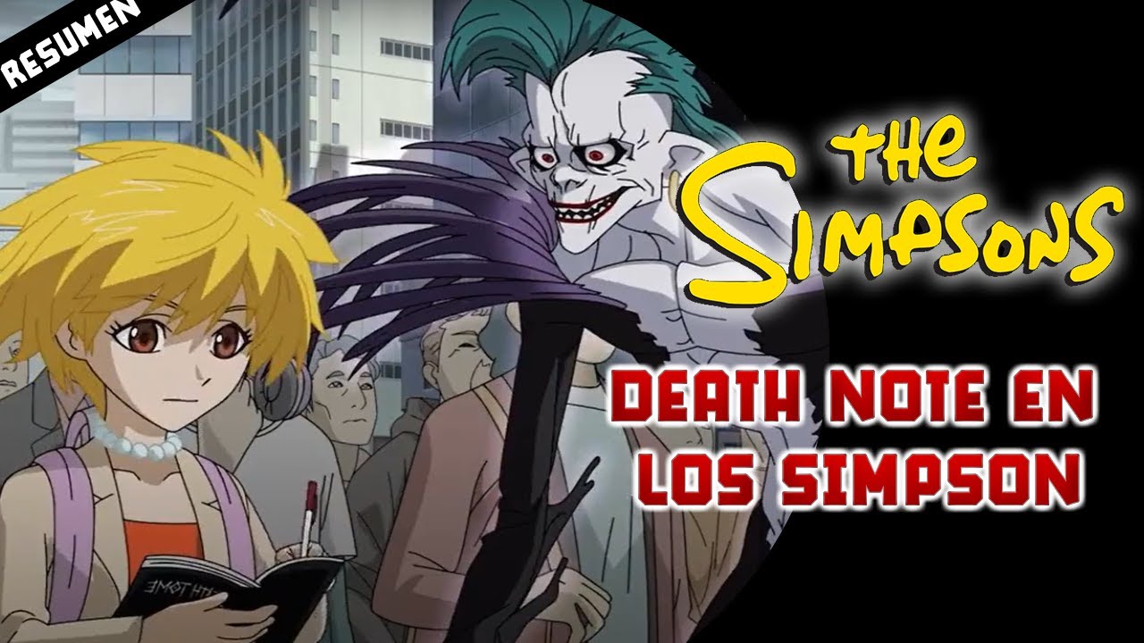 LA CASITA DEL TERROR 33 - DEATH NOTE EN LOS SIMPSON - YouTube