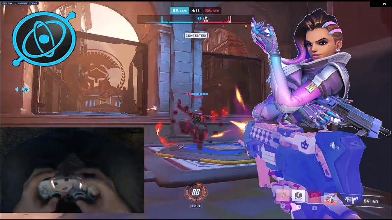 Overwatch Gyro Controller PC Stack! (and on a CRT!) - YouTube