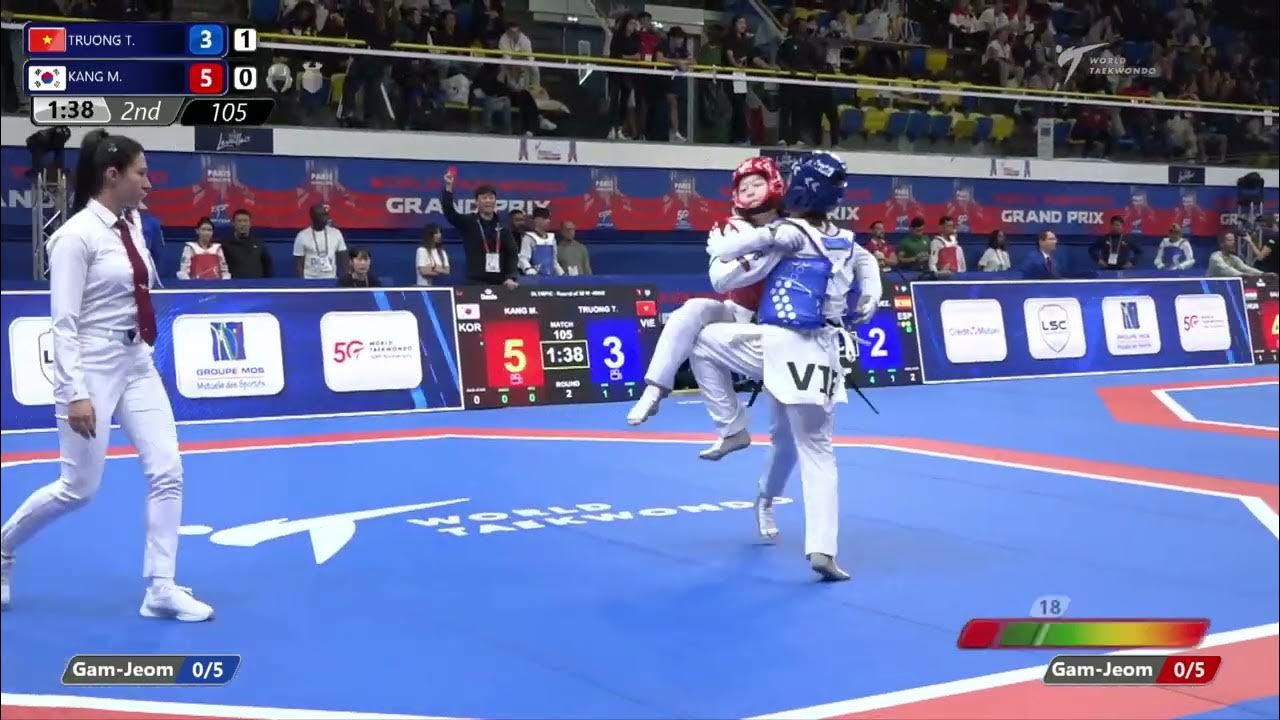 105 Round of 32 WOMEN W 49KG VIE TRUONG T KOR KANG M - YouTube