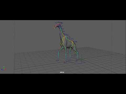 Giraffe Rig And Animation - YouTube