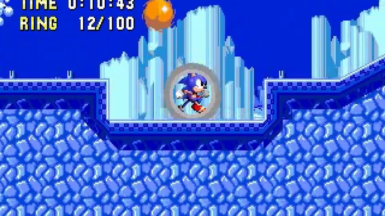 Sonic the Hedgehog 2 Delta Winter Hill Zone Act 2 (Sonic & Tails) - YouTube
