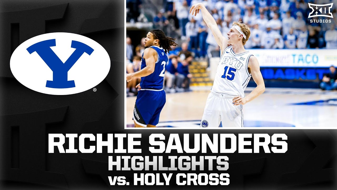 Richie Saunders Highlights vs. Holy Cross | 2025-26 Big 12 Men's ...