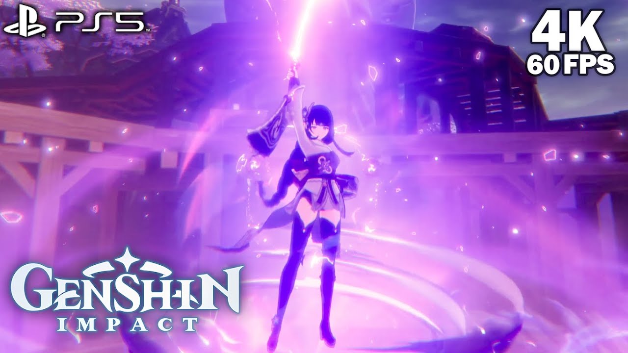 GENSHIN IMPACT PS5 "4K 60fps" | First Encounter With Raiden Shogun ...