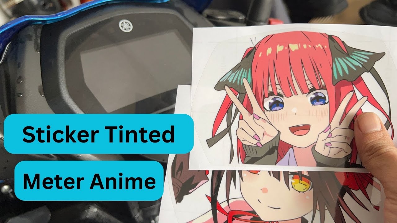 Sticker Tinted Meter Anime Y16/LC135 V8 - YouTube