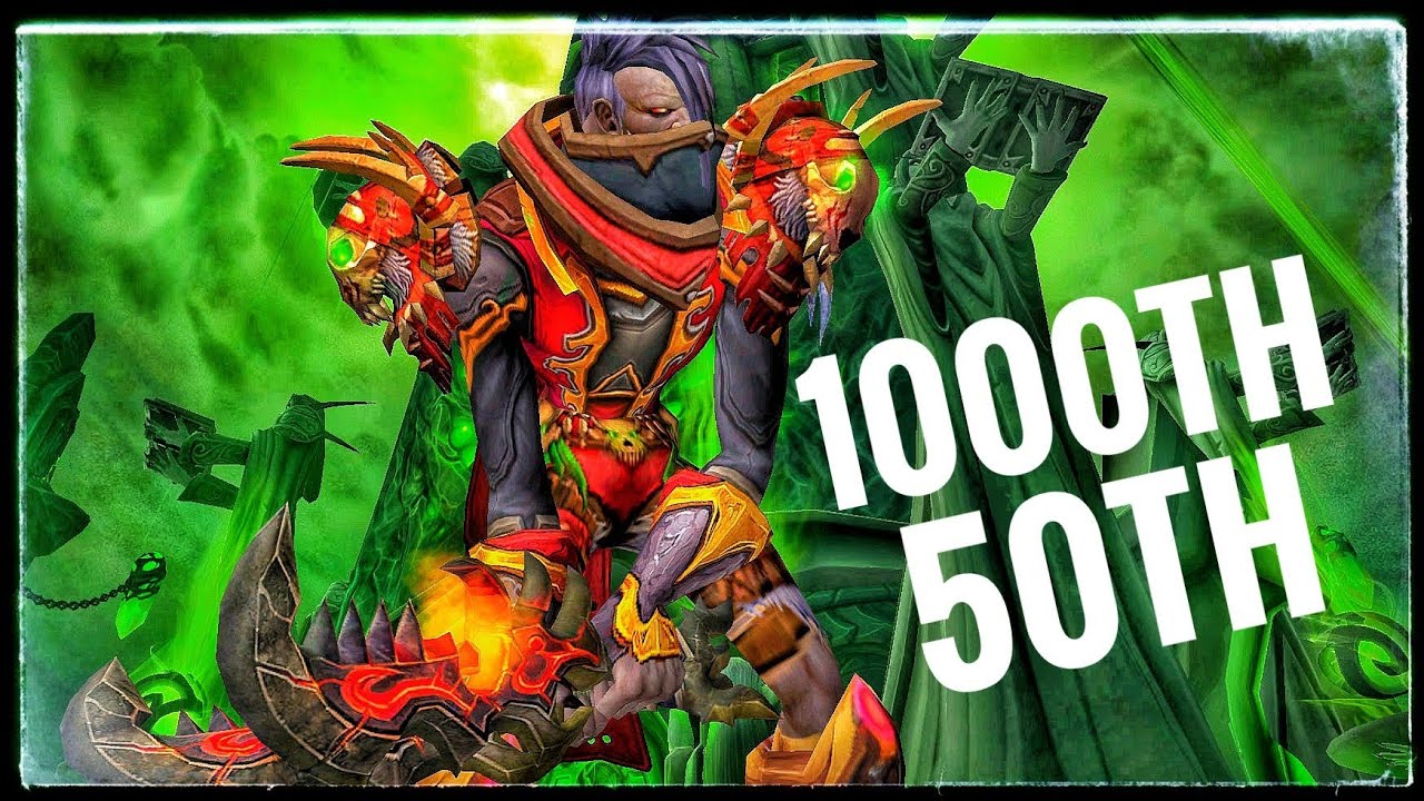 Transmog run #1000th 50th time! Will the First Satyr's Spaulders drop ...