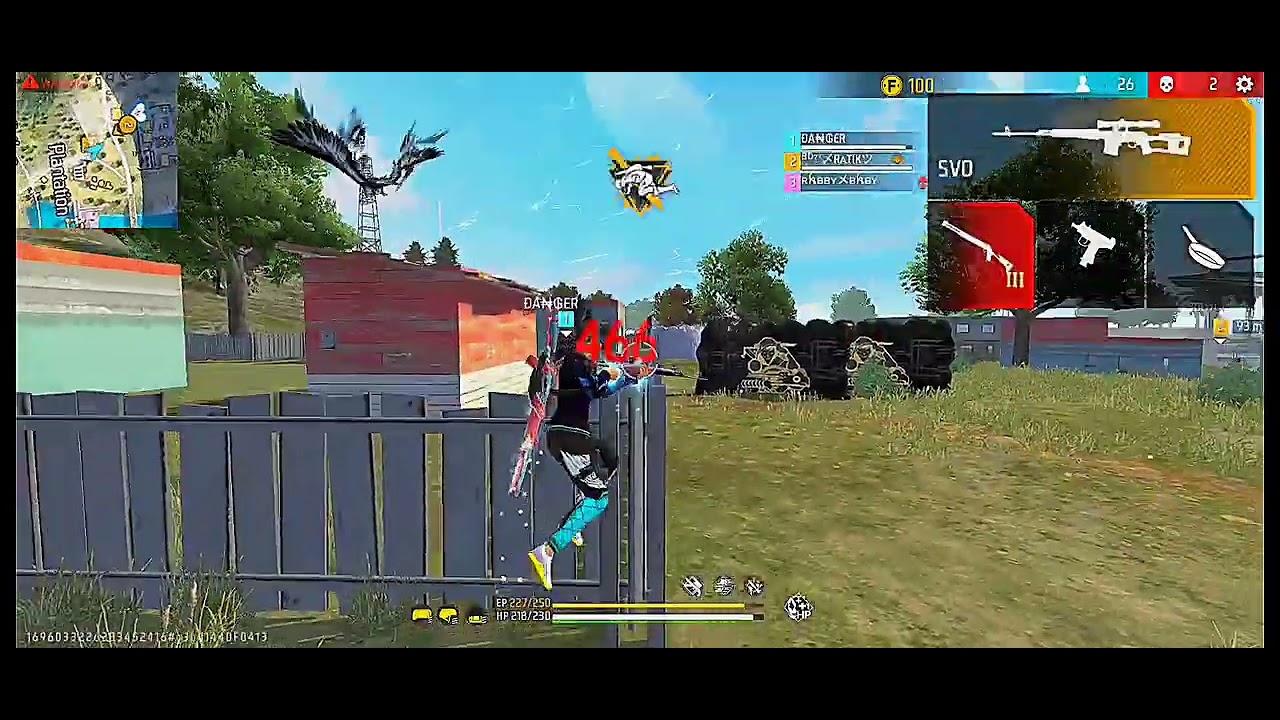 Free Fire Full Map one Tap free style game play - YouTube