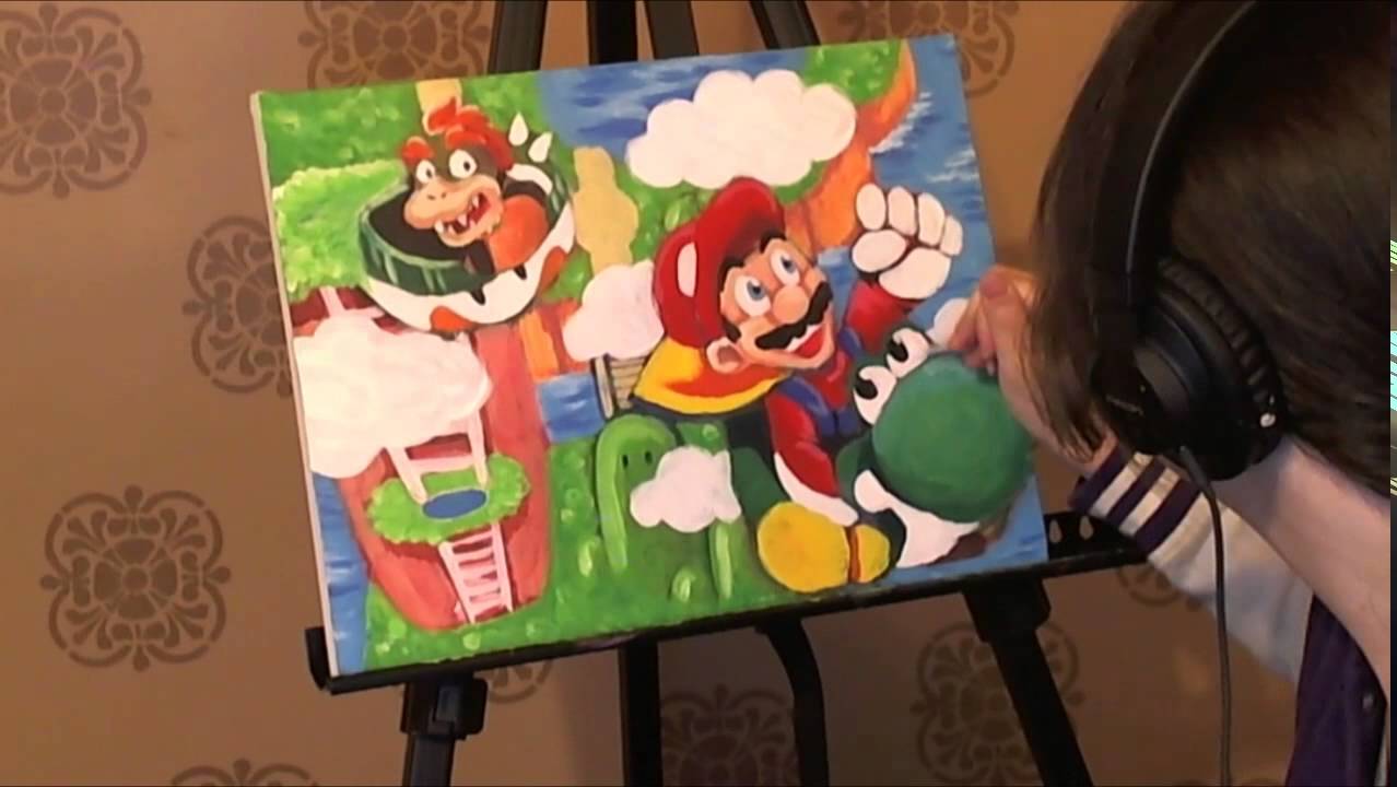 Super Mario World Painting! - YouTube