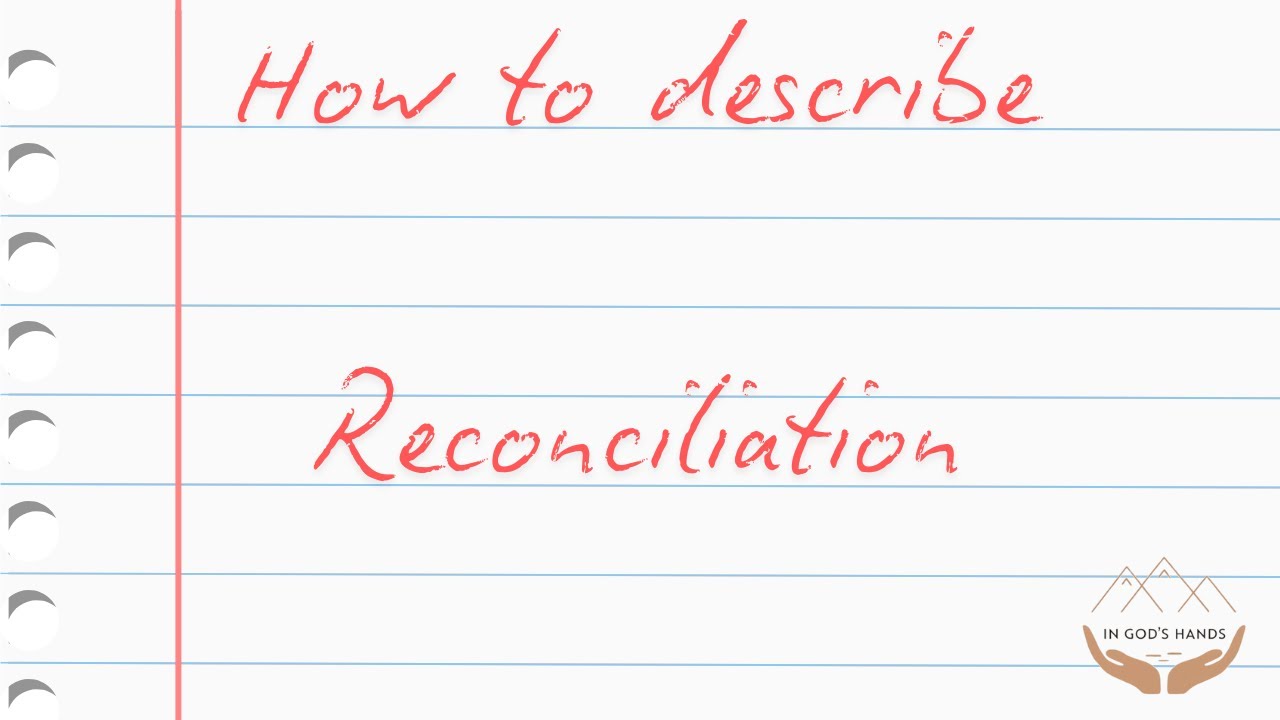 GCSE RE - How to describe . . . reconciliation - YouTube