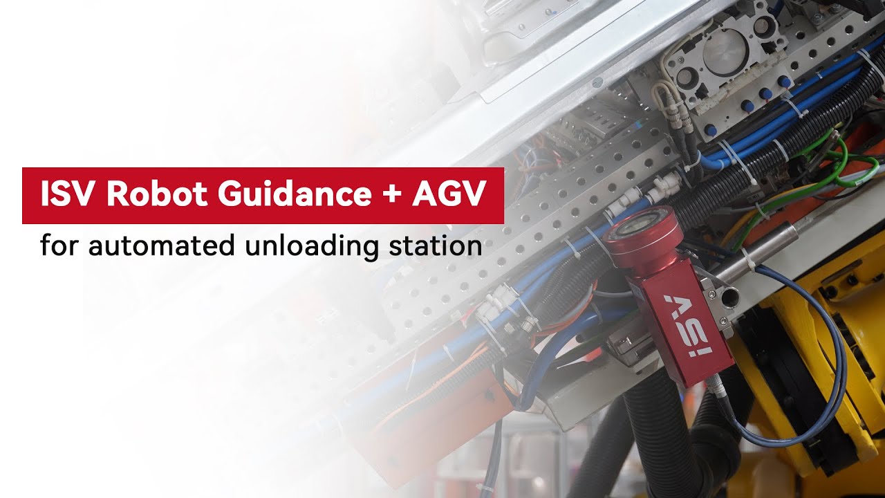 ISV Robot Guidance + AGV for automated unloading station - YouTube