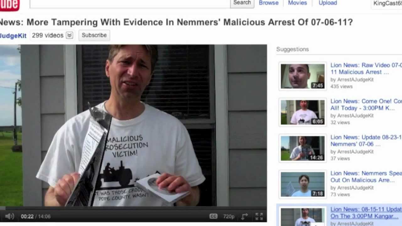 Where is the Sheriff video in the Terry Dean Nemmers ArrestaJudgekit ...
