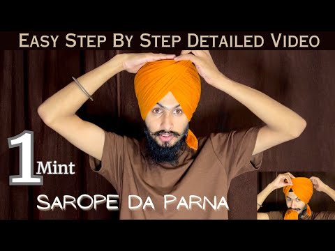 How to tie Pagg Style Parna | Step by Step | Full Detailed @turbanator ...
