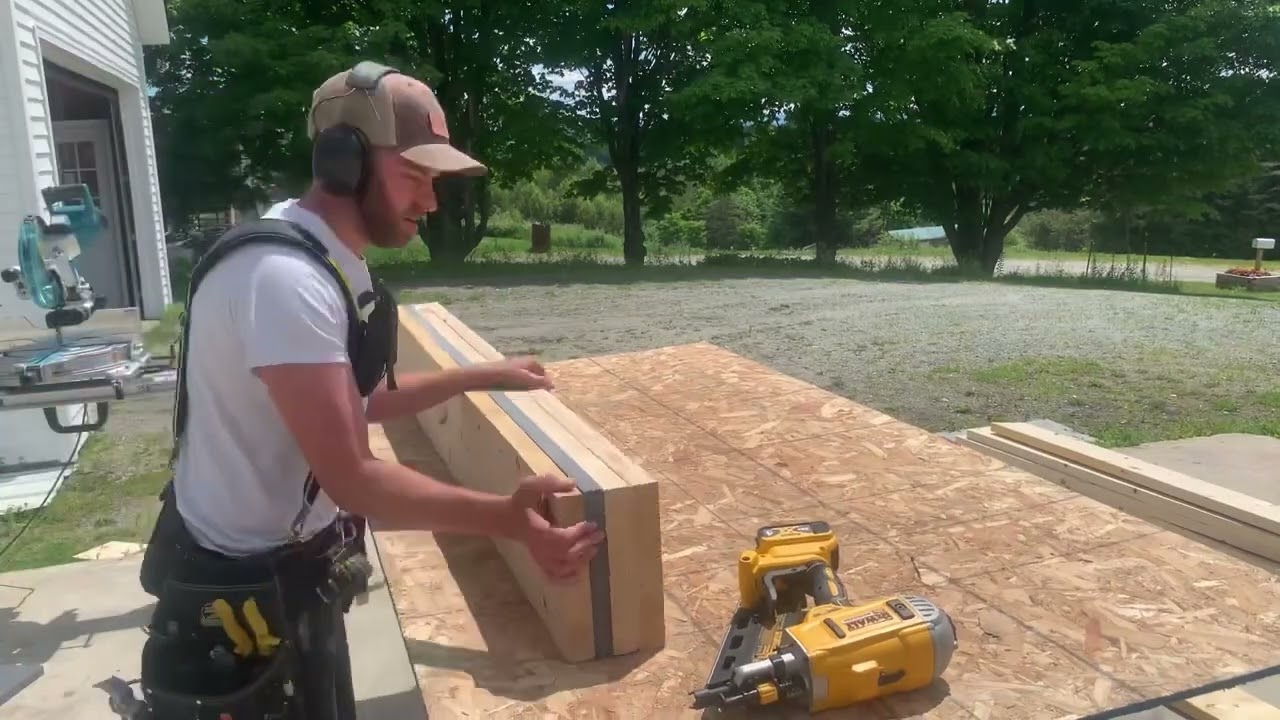 BUILDING INSULATED HEADERS AND LUMBER DELIVERY! - YouTube