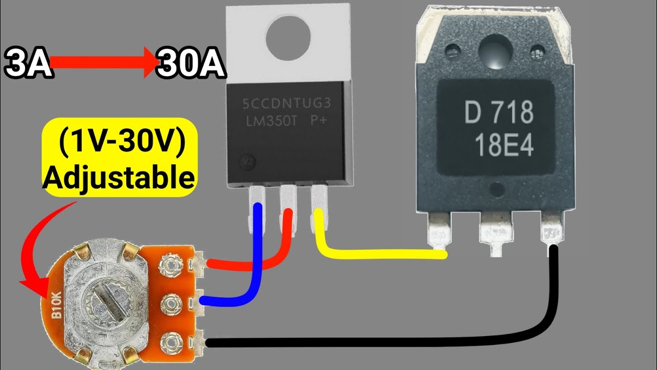 How To Make Adjustable Voltage Regulator Circuit | Voltage Controller ...