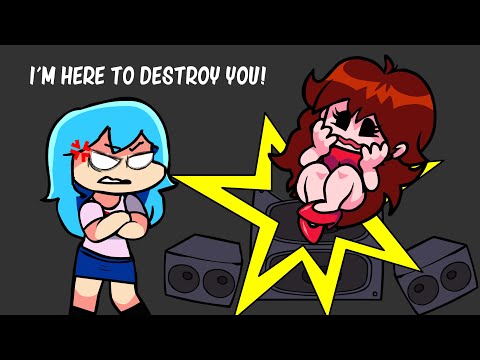 I'm here to destroy you || [FNF Sky Mod Animation] Sky vs GF