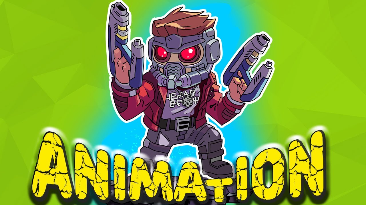 I draw and animate Peter Quill from the Guardians of the Galaxy ...