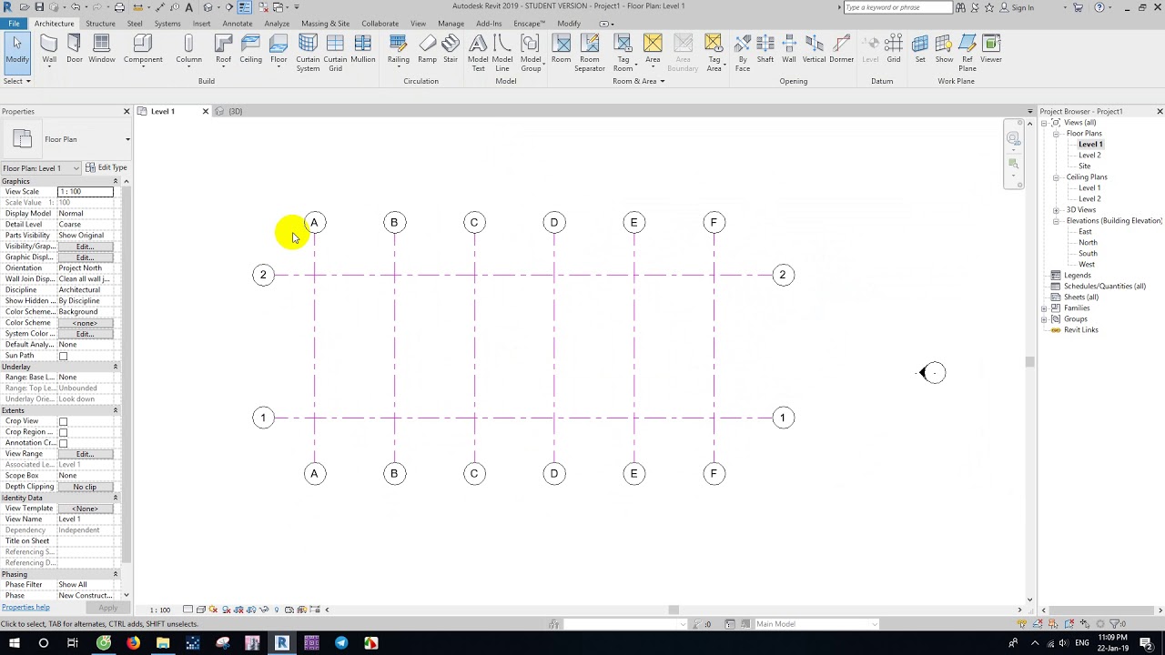 002 CREATE GRID SYSTEM AND ELEVATION IN REVIT YouTube 002 CREATE GRID SYSTEM AND ELEVATION IN REVIT YouTube