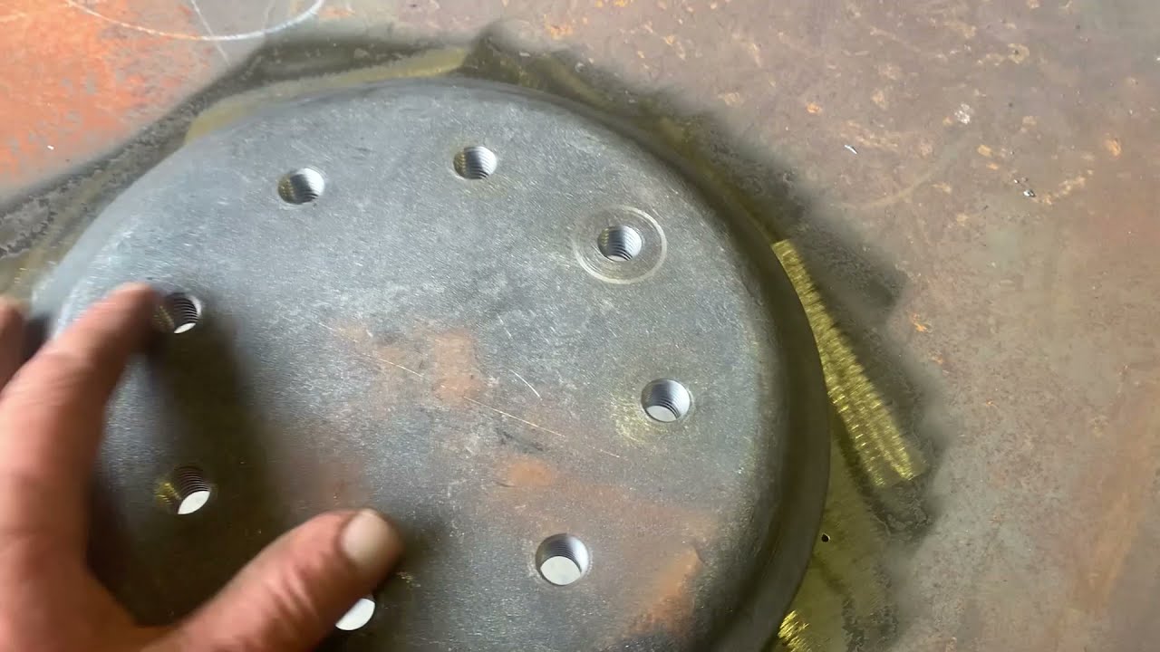 replacing skid plate and king pin 5th wheel on semi trailer part 2 ...