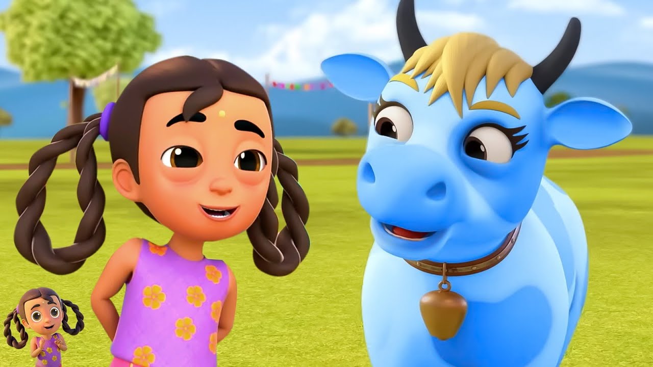 गैया मेरी गईया, Gaiya Meri Gaiya, Hindi Cartoon Song and Kids Rhymes ...